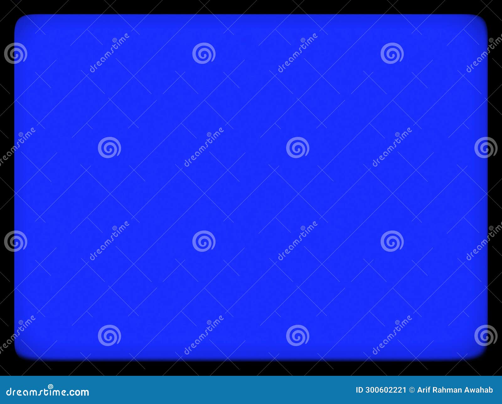 Solid Blank Empty Blue Rectangle Screen Abstract with Black Outline ...