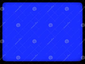 Solid Blank Empty Blue Rectangle Screen Abstract with Black Outline ...