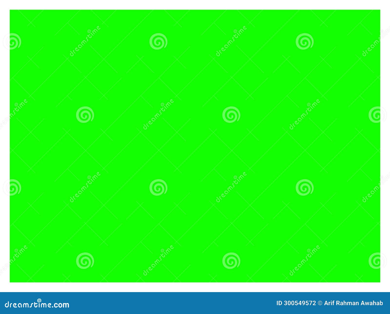 Solid Blank Empty Green Rectangle Screen Abstract With White Outline ...