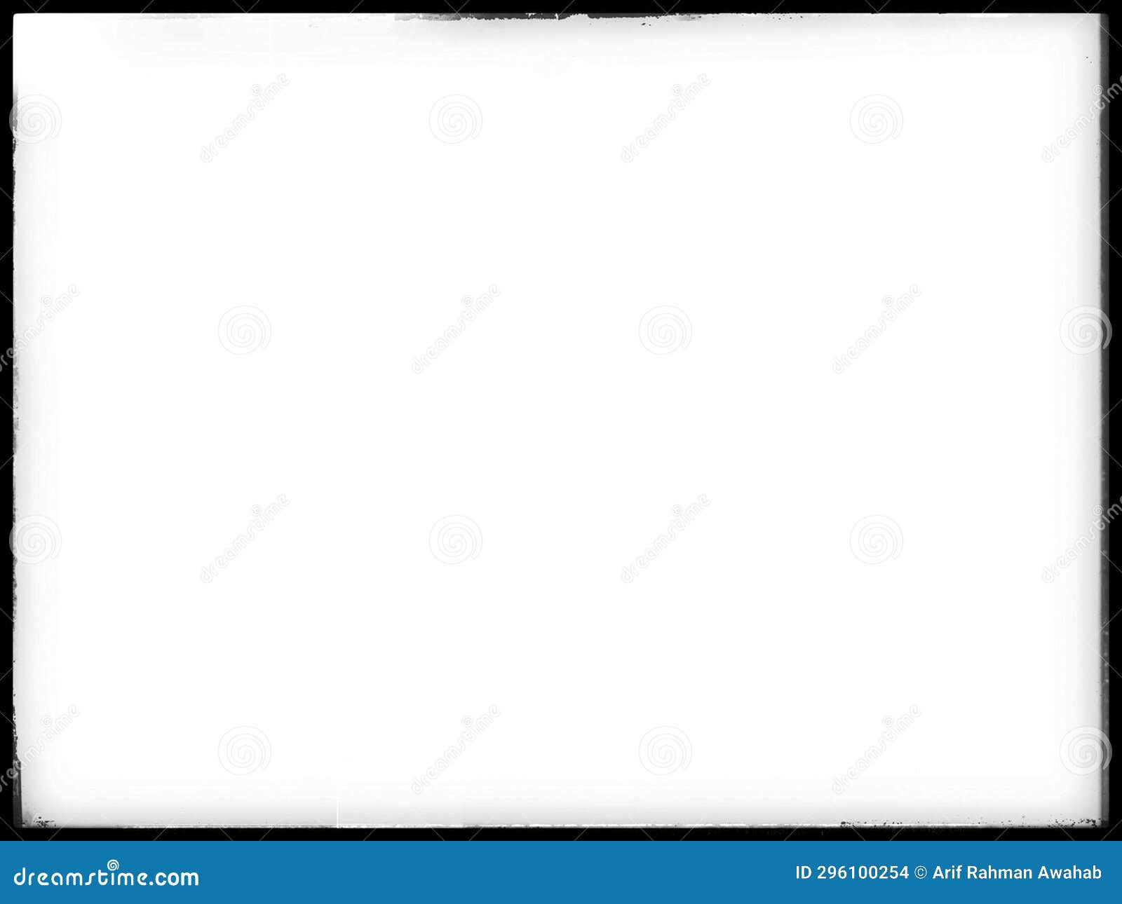 Solid Blank Empty Black Rectangle Screen Abstract With White Outline ...