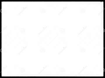 Solid Blank White Rectangle with Black Border Frame, Suitable for ...