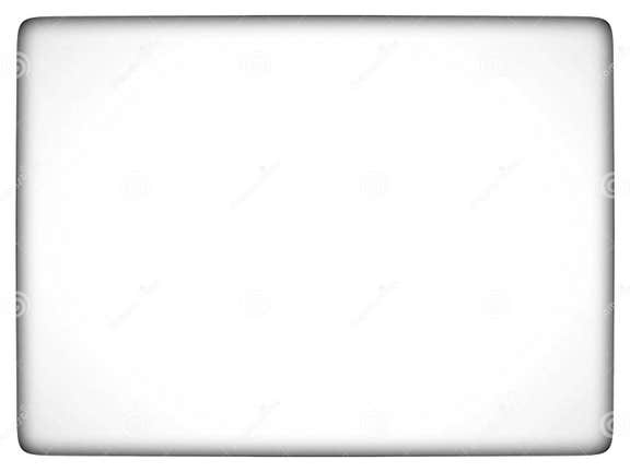 Solid Blank White Rectangle with Black Border Frame, Suitable for ...