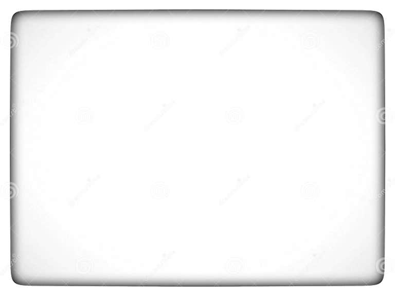 Solid Blank White Rectangle with Black Border Frame, Suitable for ...