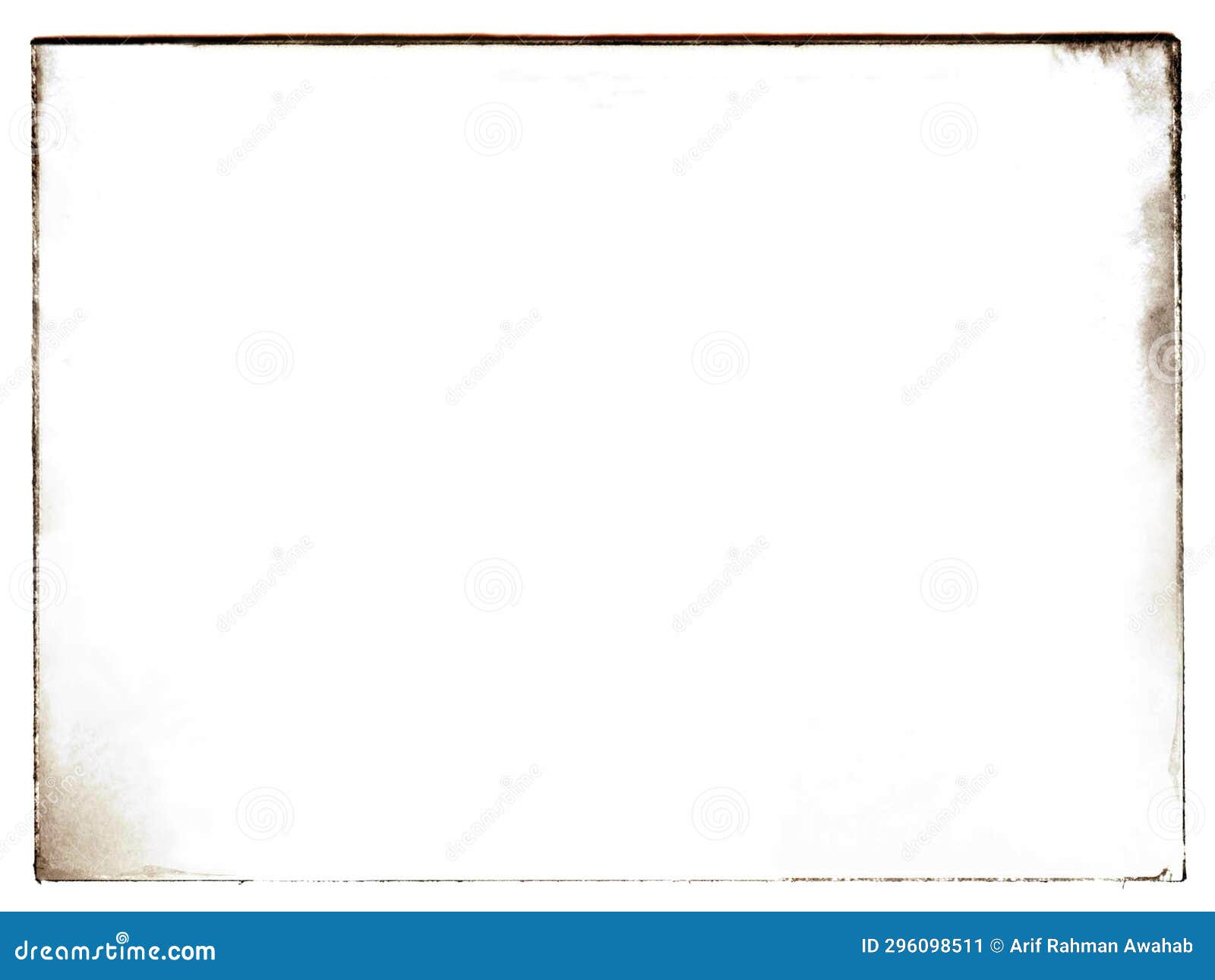 Solid Blank White Rectangle With Black Border Frame, Suitable For ...