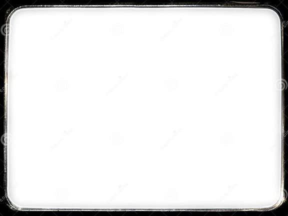 Solid Blank White Rectangle with Black Border Frame, Suitable for ...