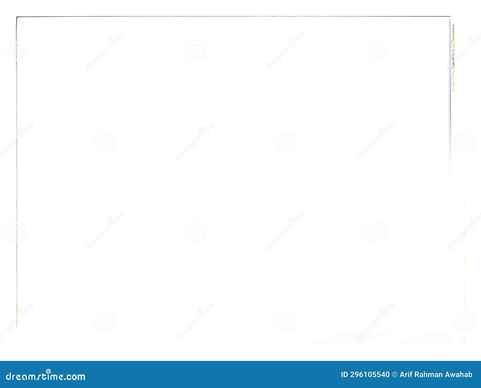 Solid Blank White Rectangle With Black Border Frame, Suitable For ...