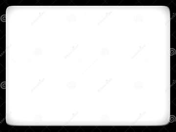 Solid Blank White Rectangle with Black Border Frame, Suitable for ...