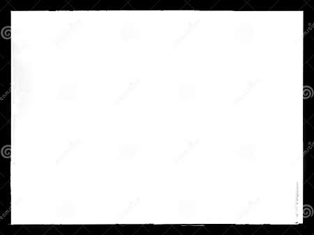 Solid Blank White Rectangle with Black Border Frame, Suitable for ...