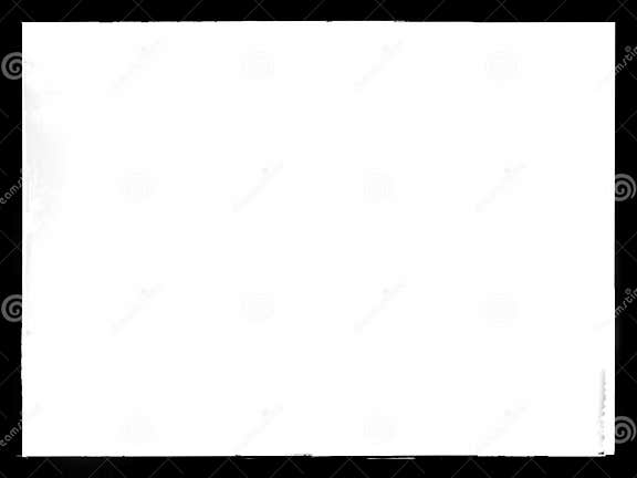 Solid Blank White Rectangle with Black Border Frame, Suitable for ...