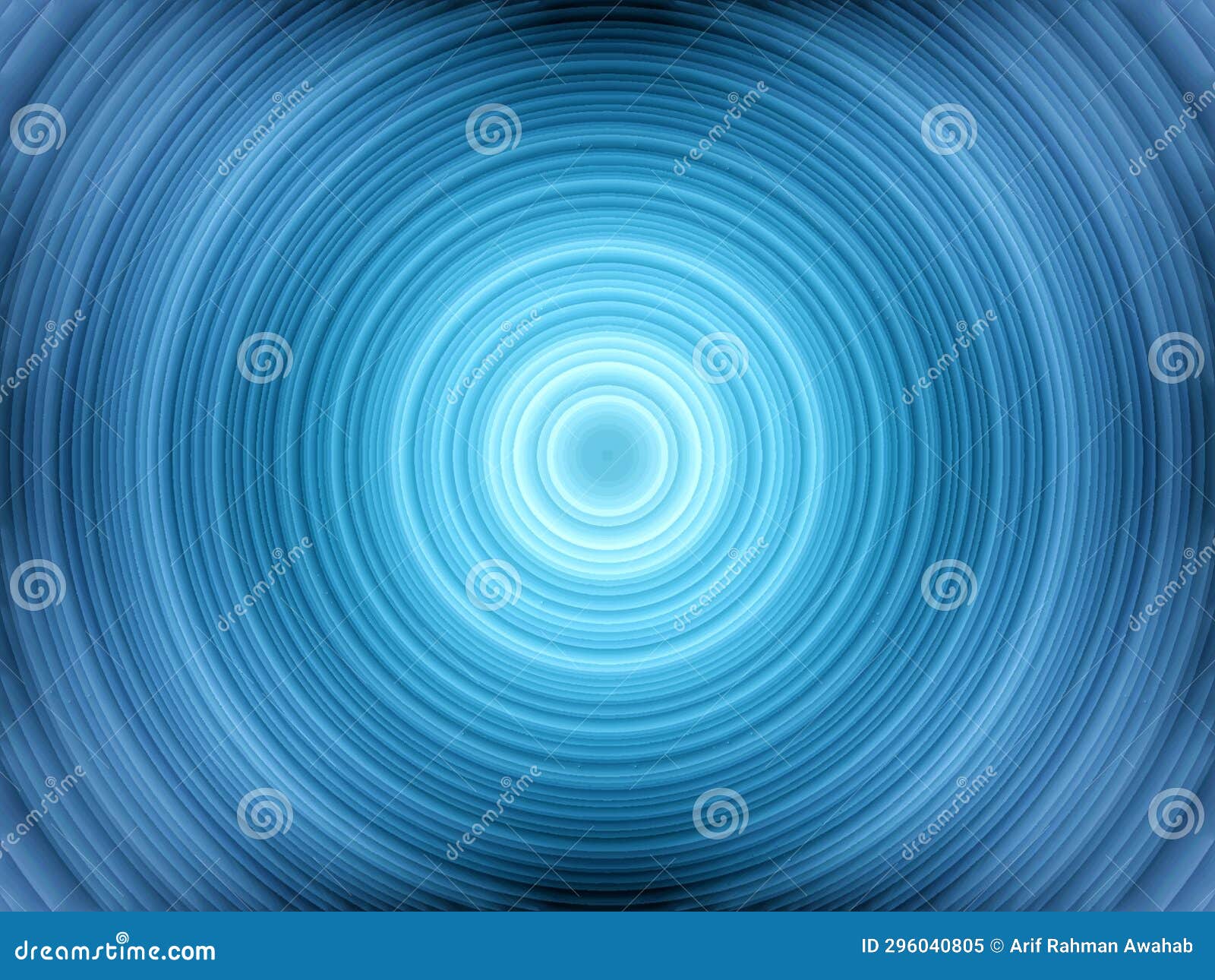 Solid and Blue Concentric Circles or Spiral Shape Abstract, Suitable ...