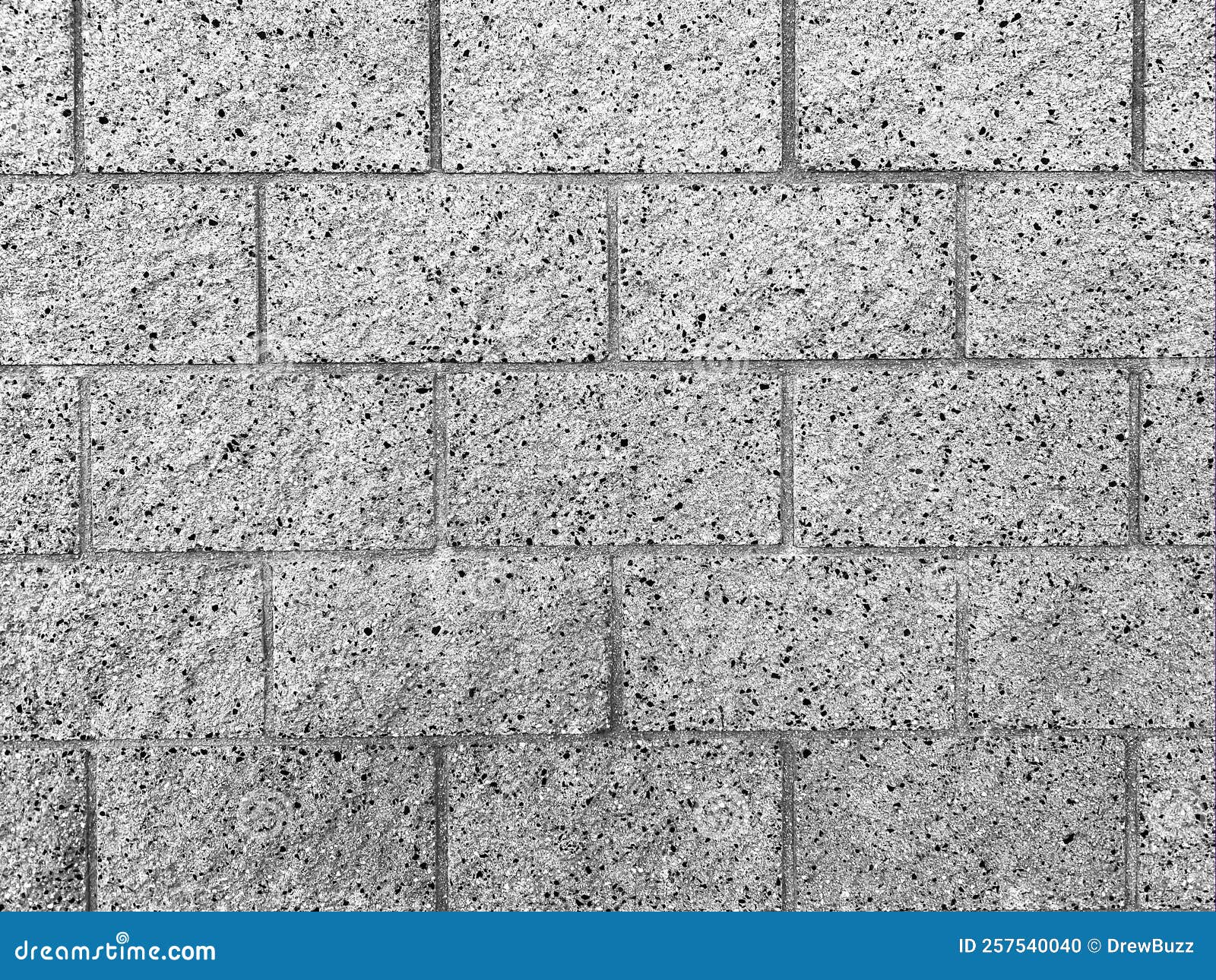 Solid Block Brick Wall Closeup Cement Cinder Blocks Building Exterior ...