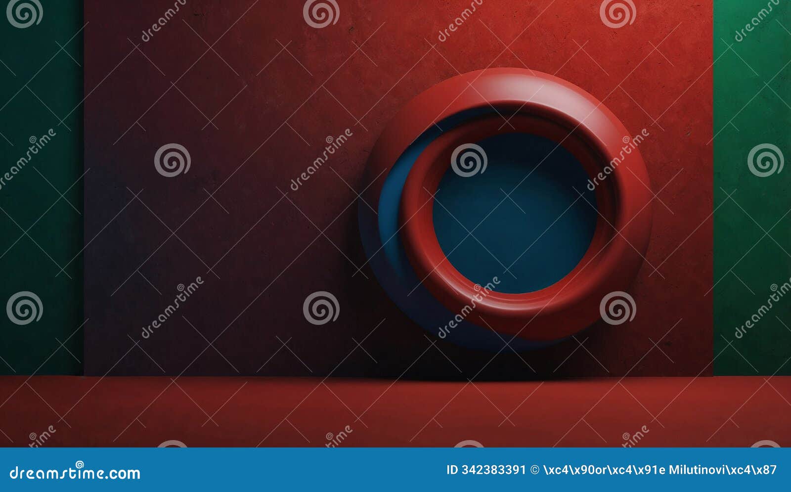 Solid Bold Color Background. Red, Blue and Green. Product Placement or ...