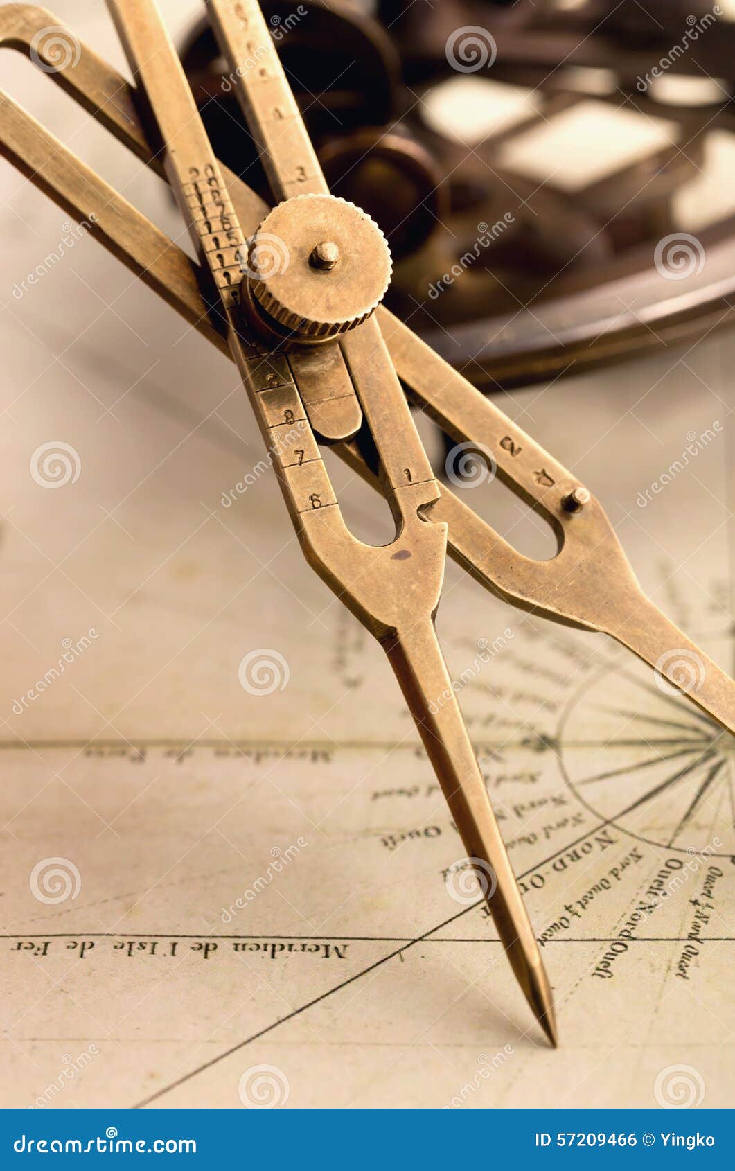 Proportional Divider, Ruler, Screws And Bolts Royalty-Free Stock Image ...