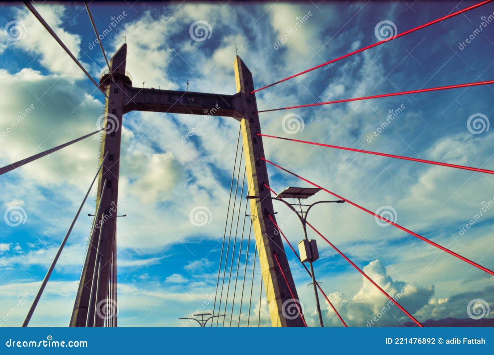 A solid bridge stock photo. Image of line, sail, solid - 221476892