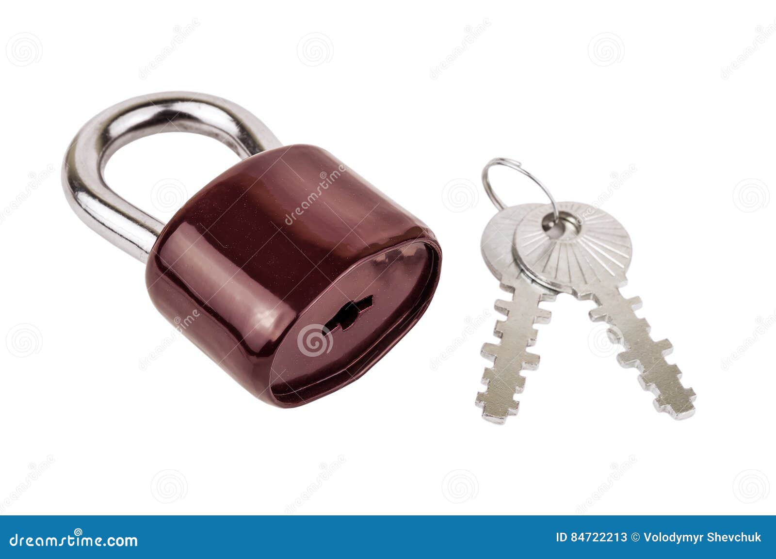 Solid brown padlock stock image. Image of padlock, silver - 84722213