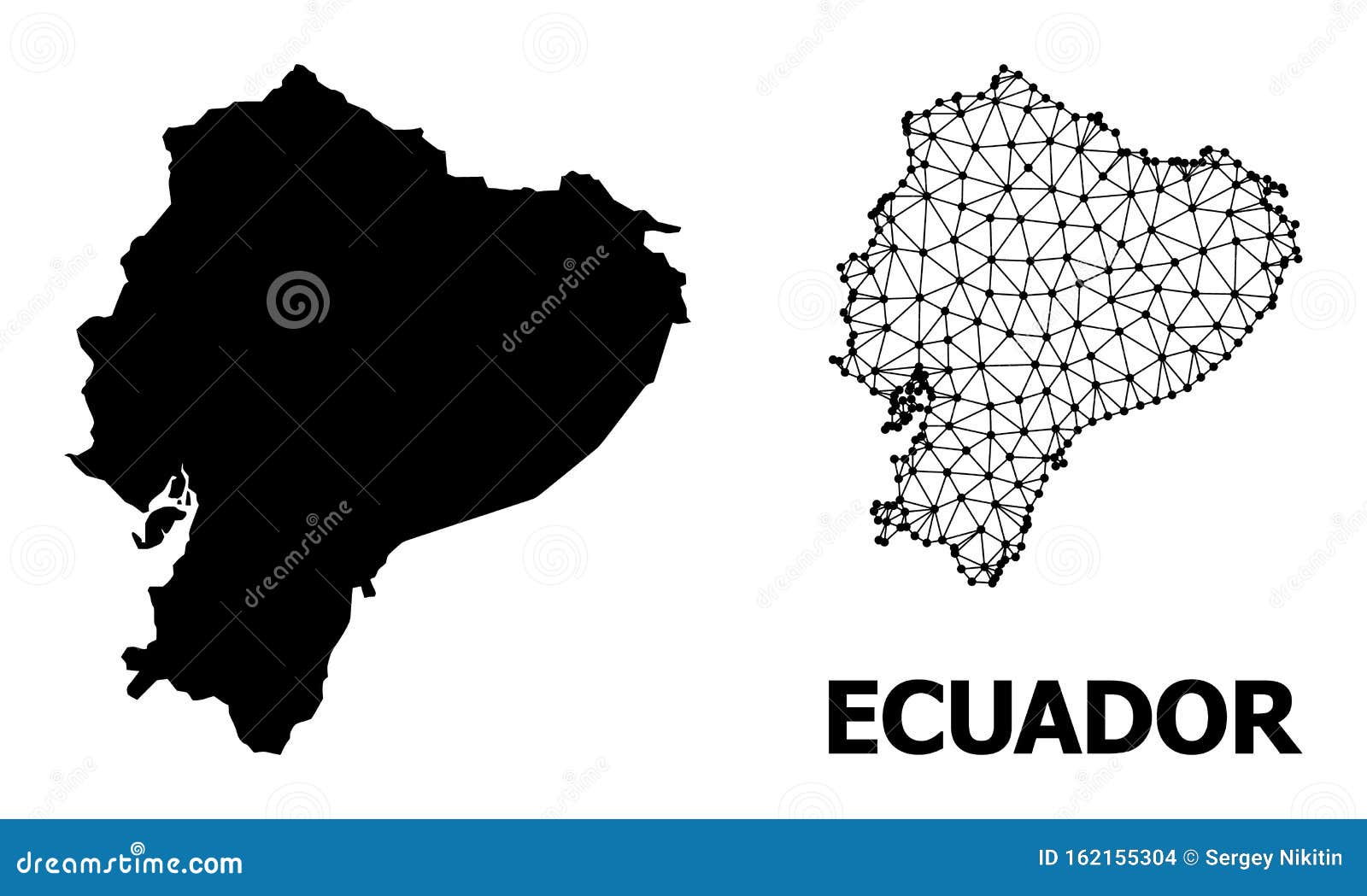 Solid And Carcass Map Of Tahiti And Moorea Islands Vector Illustration ...