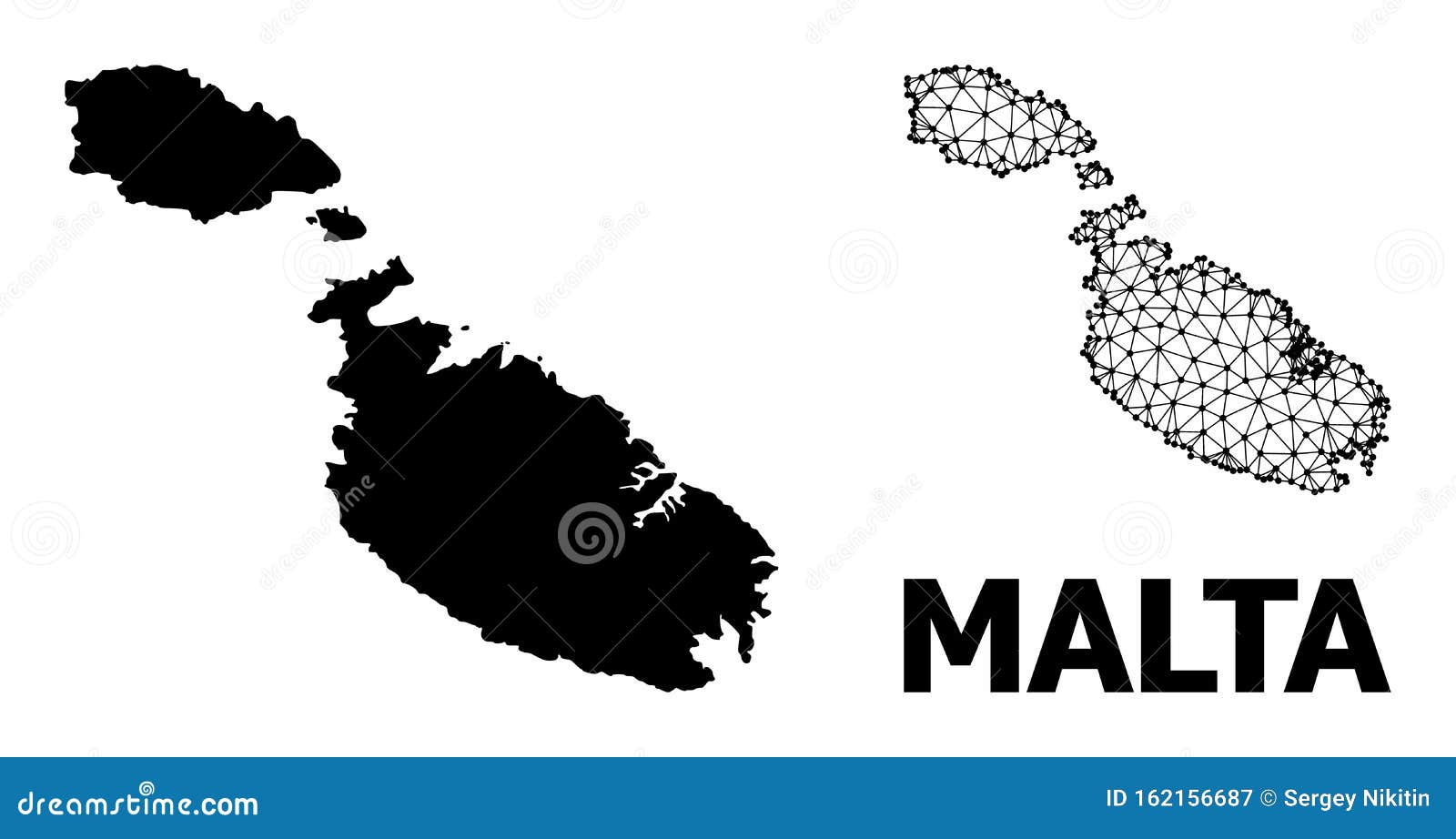 Malta Map - Cdr Format Cartoon Vector | CartoonDealer.com #94845183