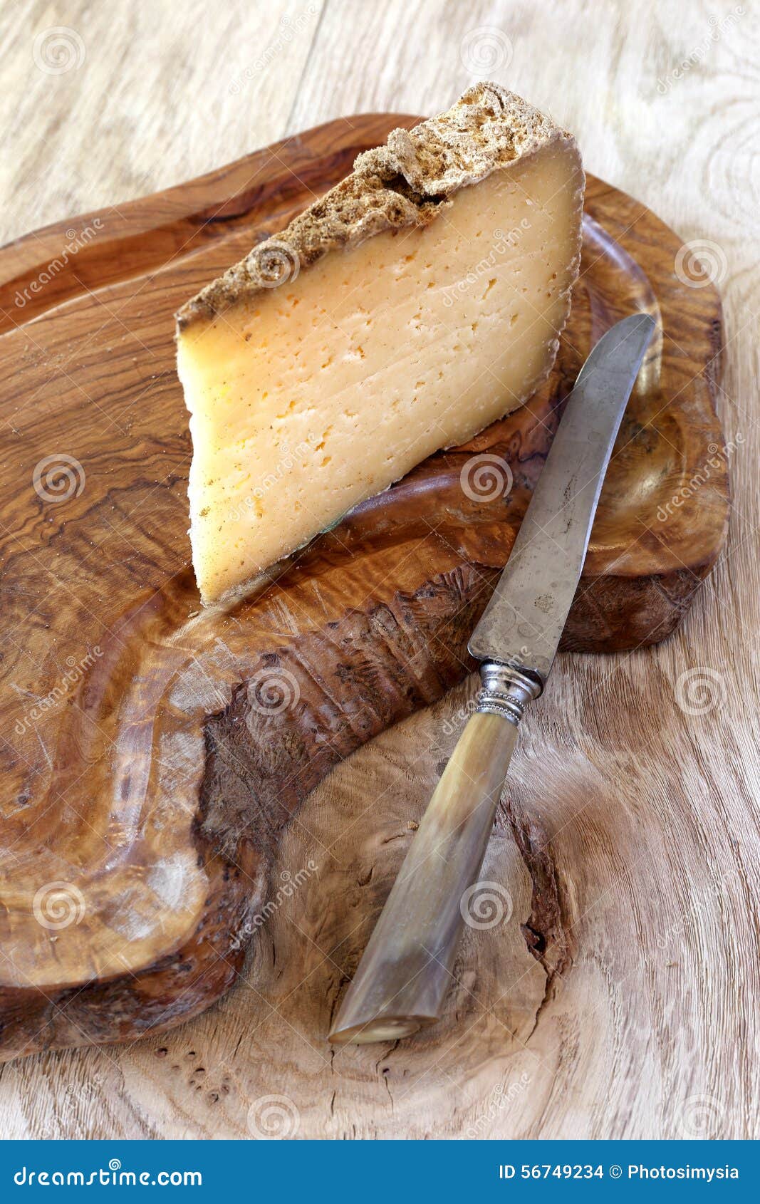 Solid cheese stock photo. Image of wooden, snack, cheese - 56749234