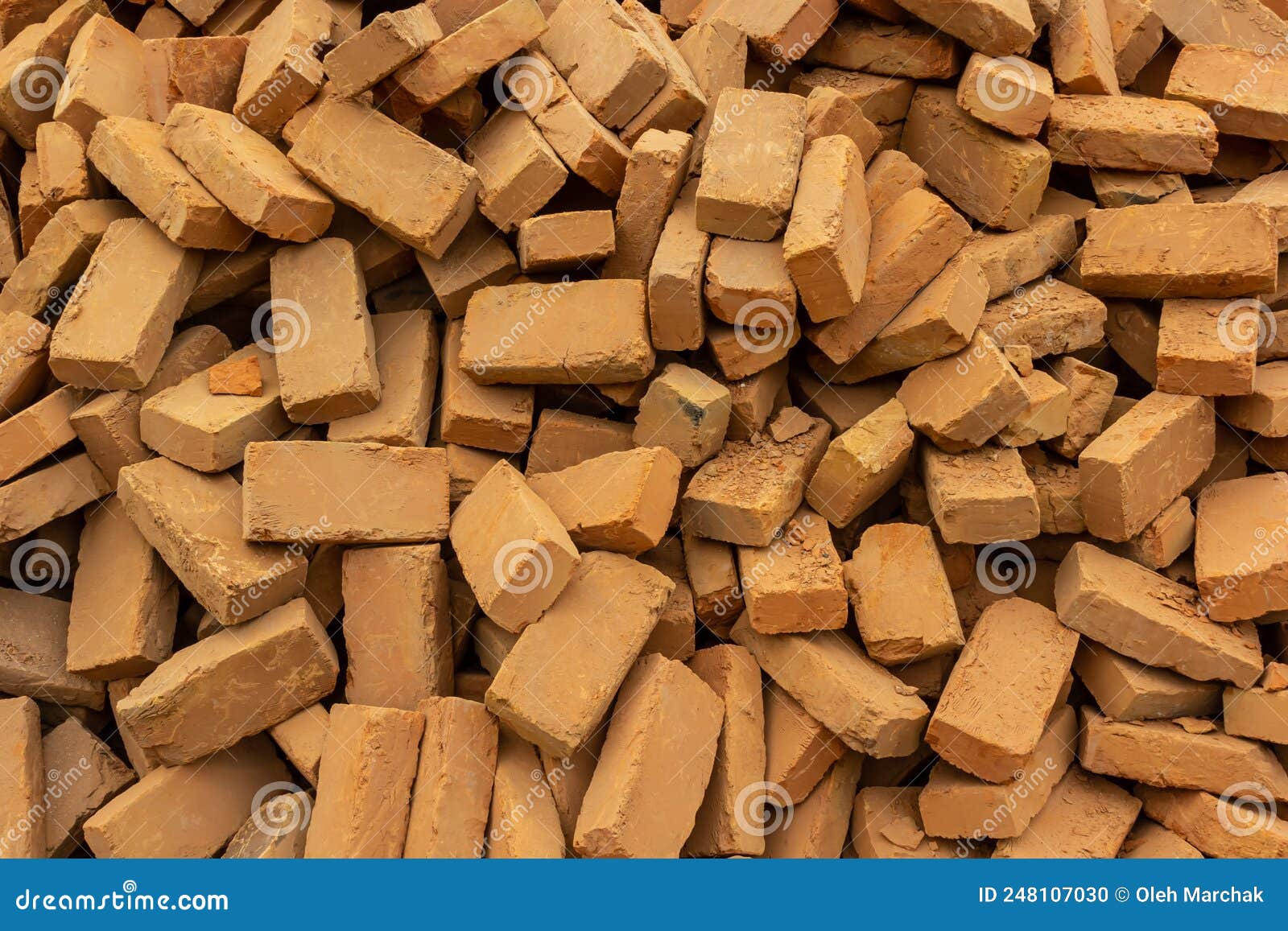 Solid Clay Brick Used for Construction. Background, Brown Red Color ...