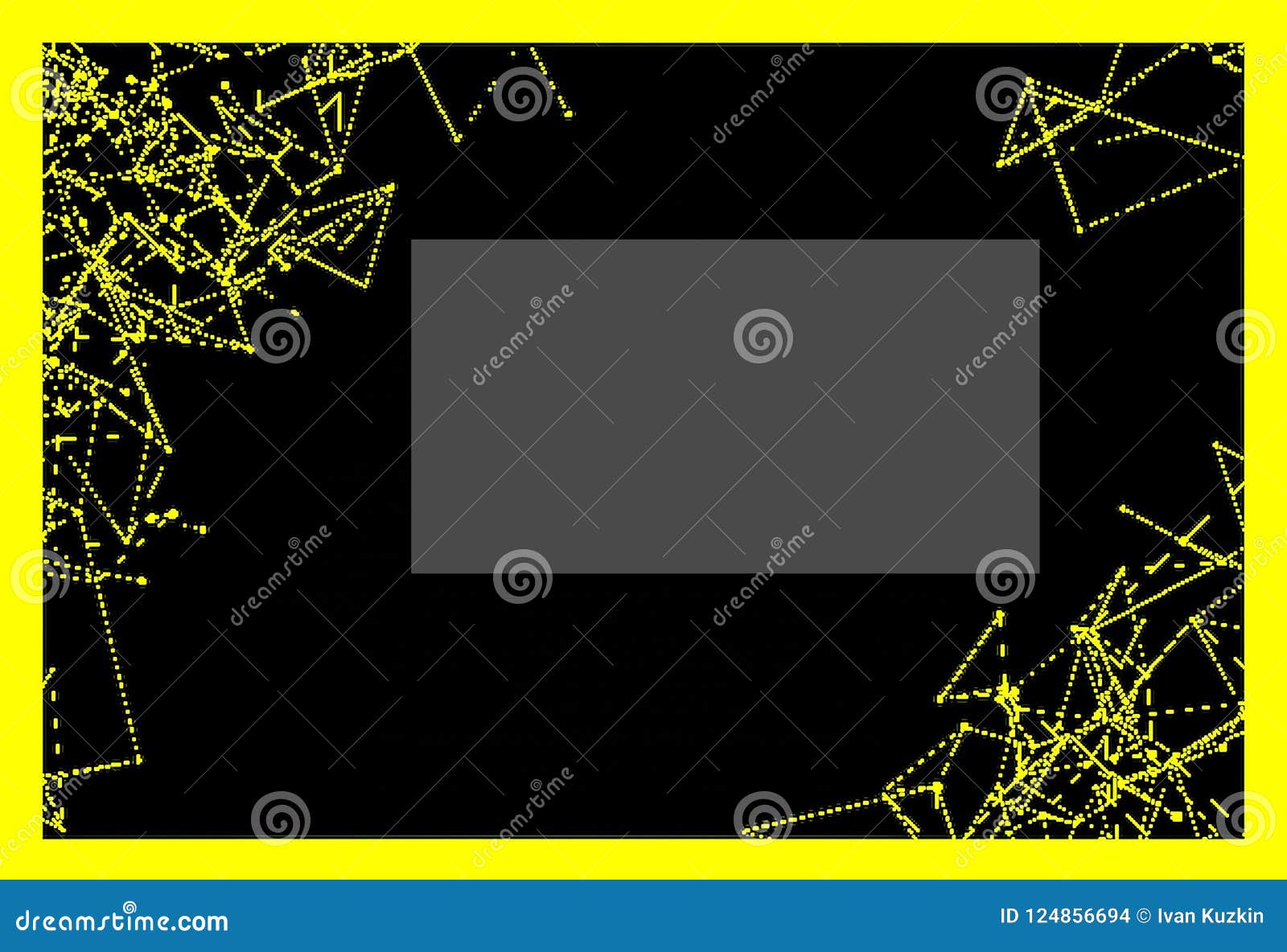 Solid Color Backgrounds and Geometrical Lines, Corners, Circles. Stock ...