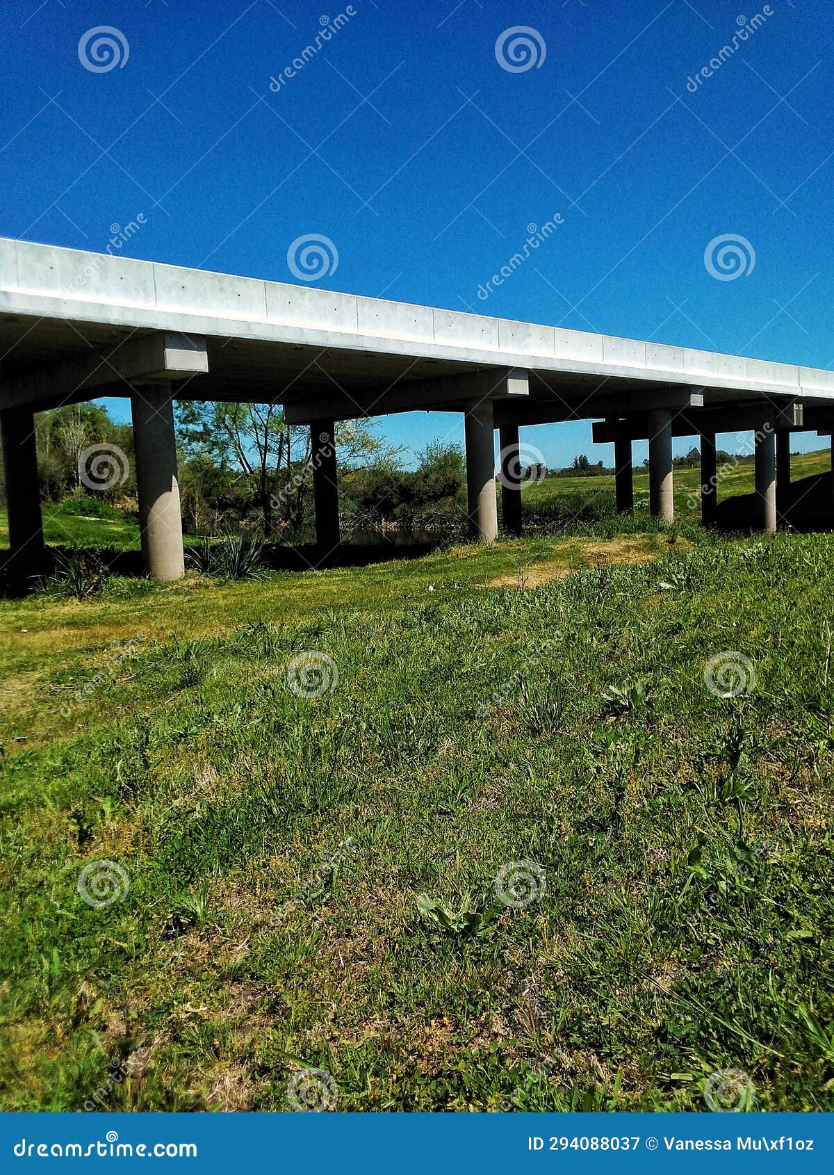 Solid Crossing: Cement Bridge on the Road Stock Image - Image of bridge ...