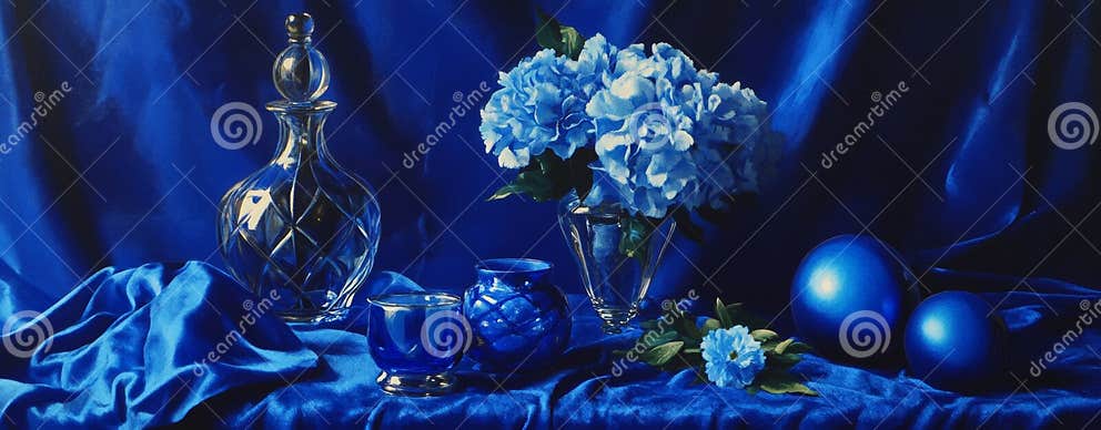 A Solid Deep Blue Background with Slight Textural Details and Soft ...