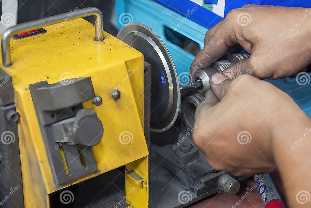 The Solid End Mill Tool Manual Regrinding Process with Abrasive Wheel ...