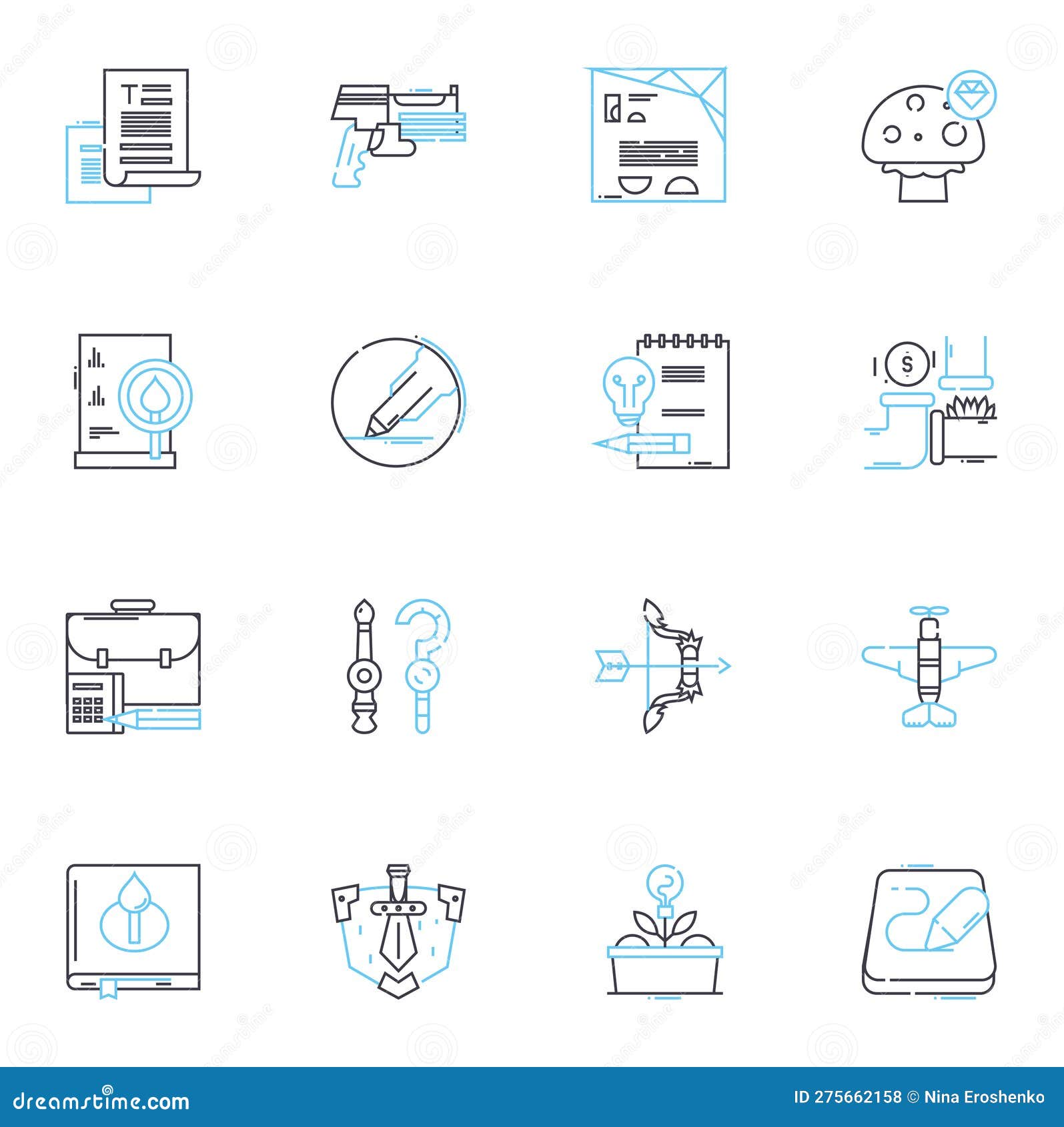 Solid Figures Linear Icons Set. Cube, Pyramid, Sphere, C, Cylinder ...