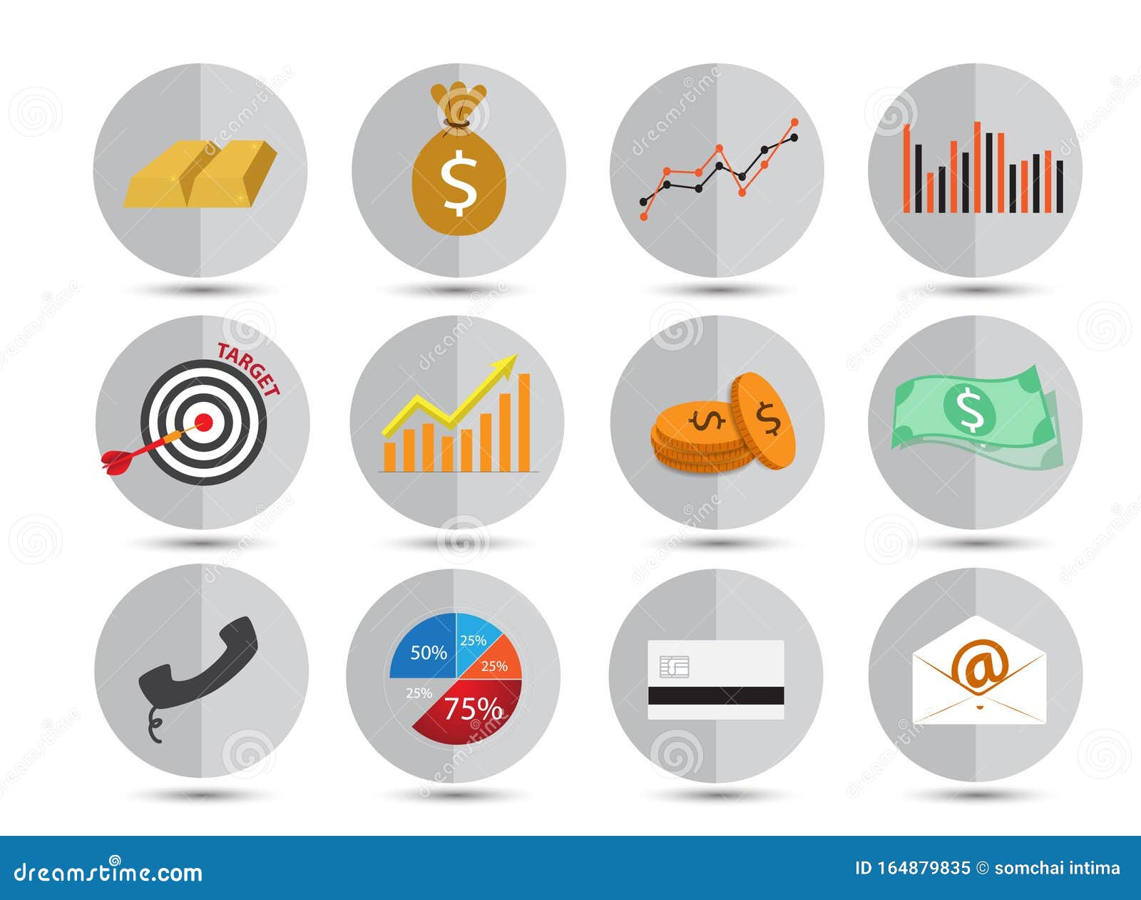 Solid Finance And Contact Icon Vector | CartoonDealer.com #164879835