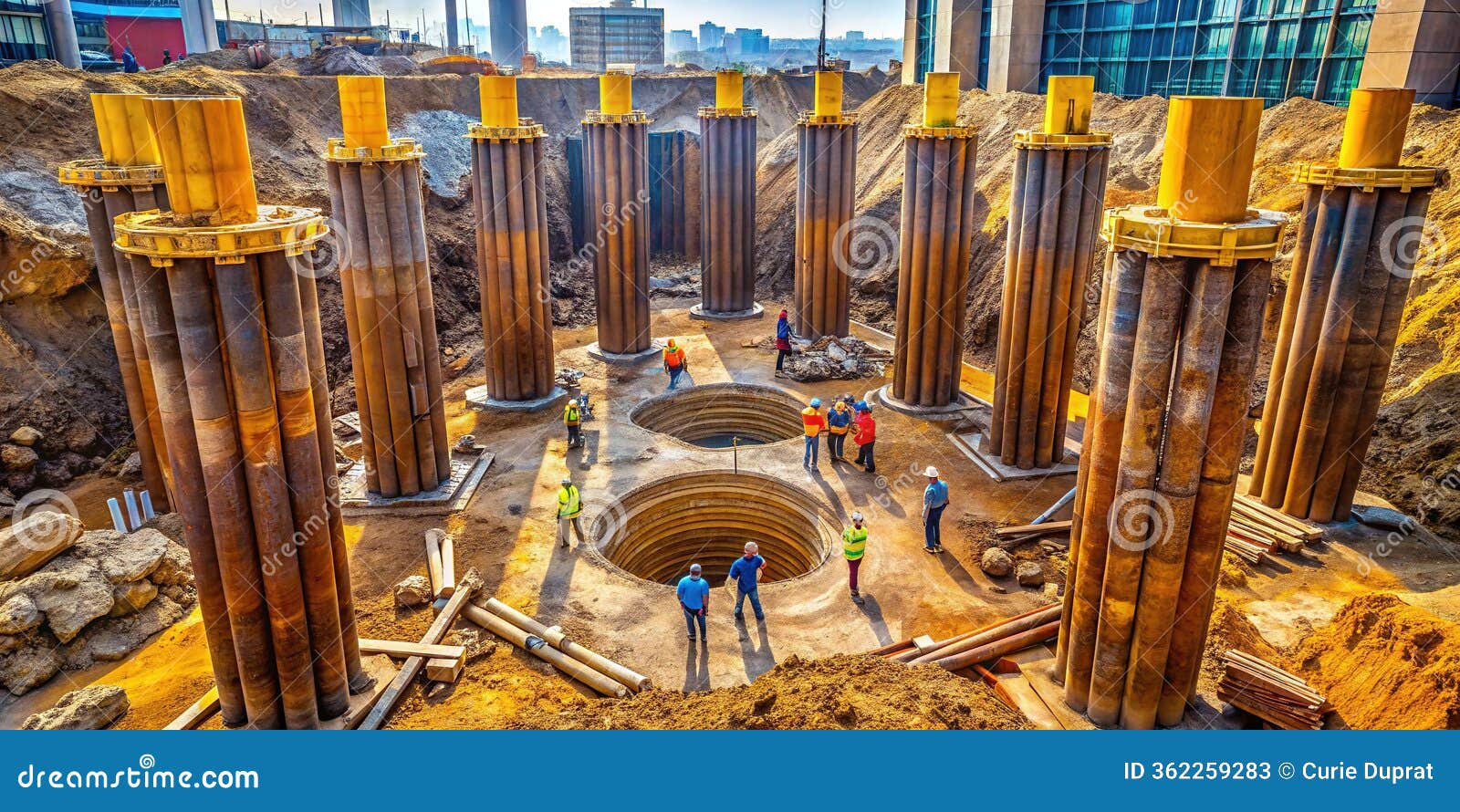 Groundwork In Progress. The Rhythms Of A Seedbed Cultivator. Generative AI Stock Photo ...