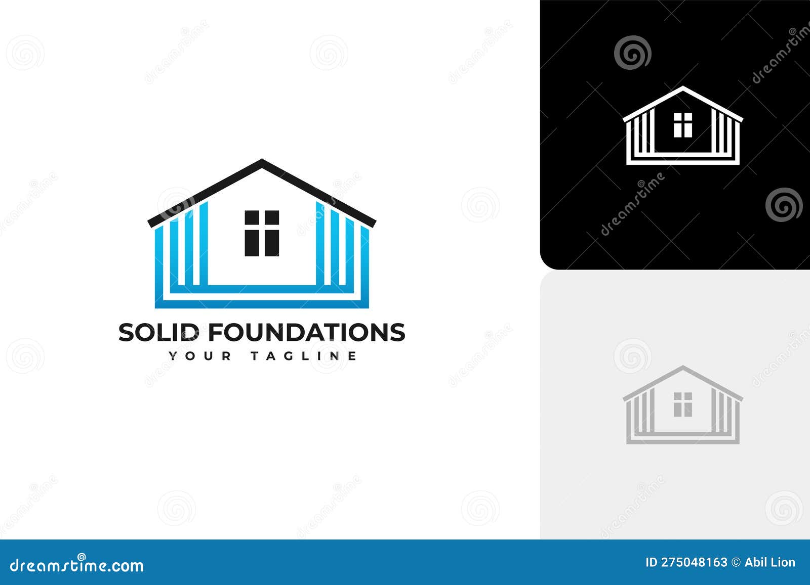 Solid Foundations Logo Vector Illustration Stock Vector - Illustration ...