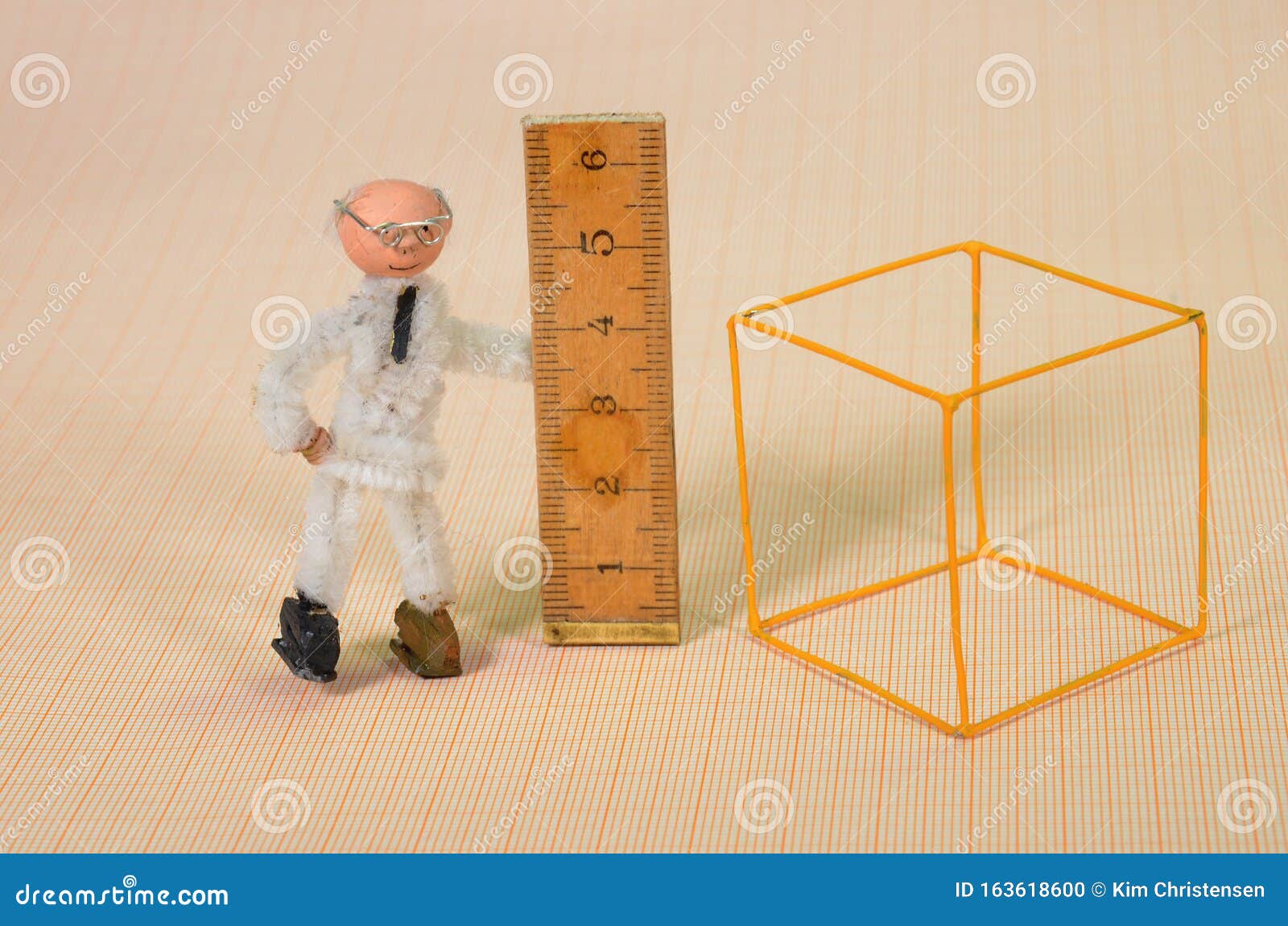 Solid Geometry Presentation of a Cube. Stock Photo - Image of visual ...