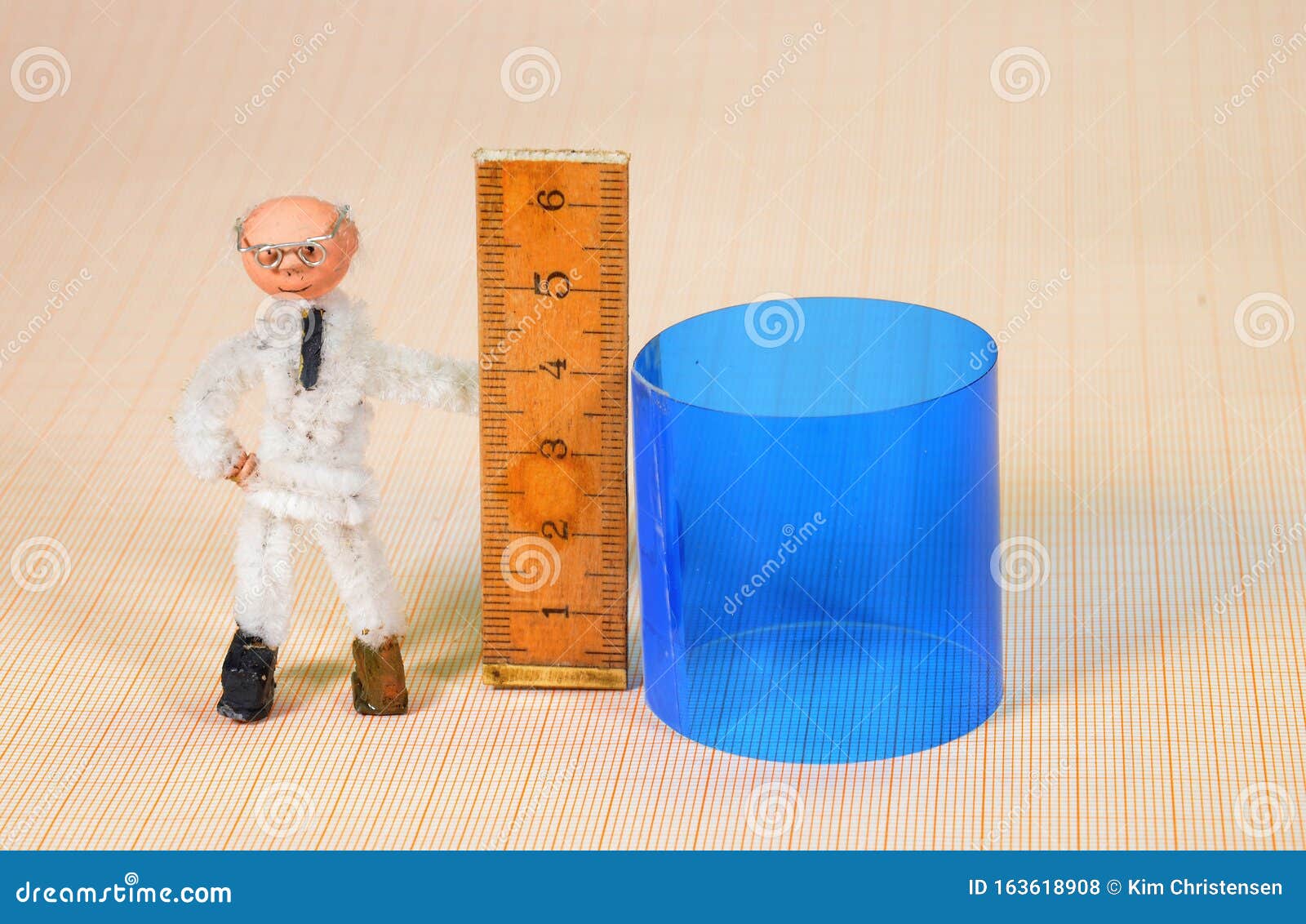 Solid Geometry Presentation of a Cylinder. Stock Photo - Image of model ...