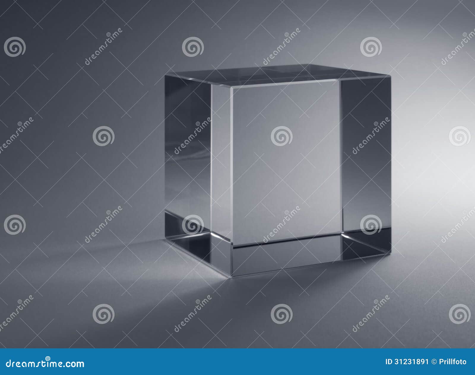 Solid glass cube stock image. Image of cube, solid, reflection - 31231891