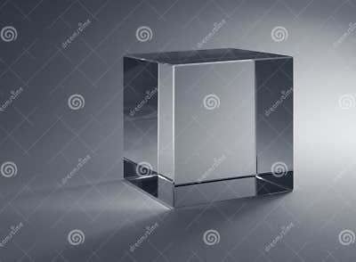 Solid glass cube stock image. Image of cube, solid, reflection - 31231891