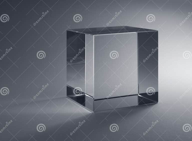 Solid glass cube stock image. Image of cube, solid, reflection - 31231891