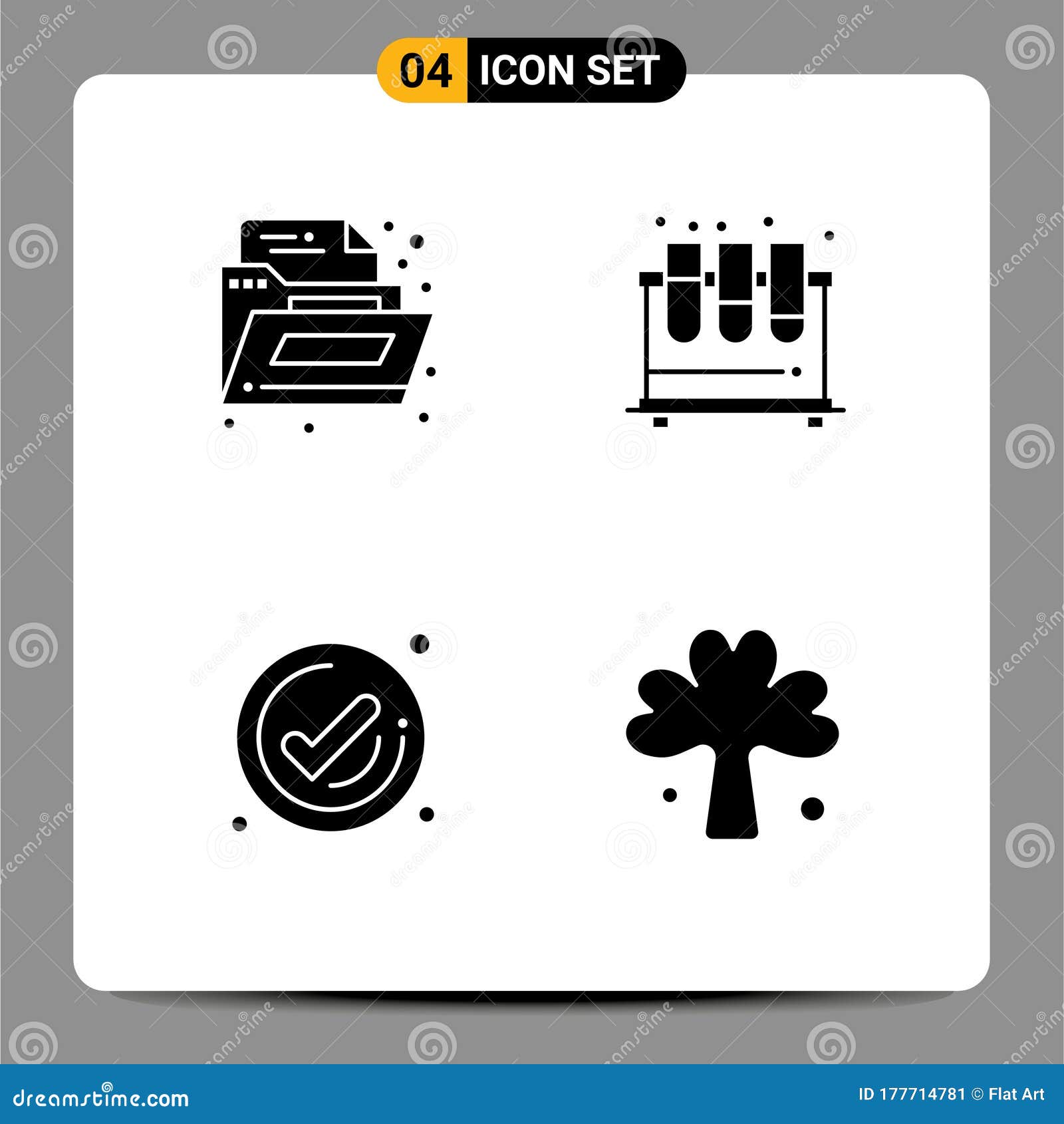 Chemistry Lab, Check Investment And Accounting Checklist Icons Set ...
