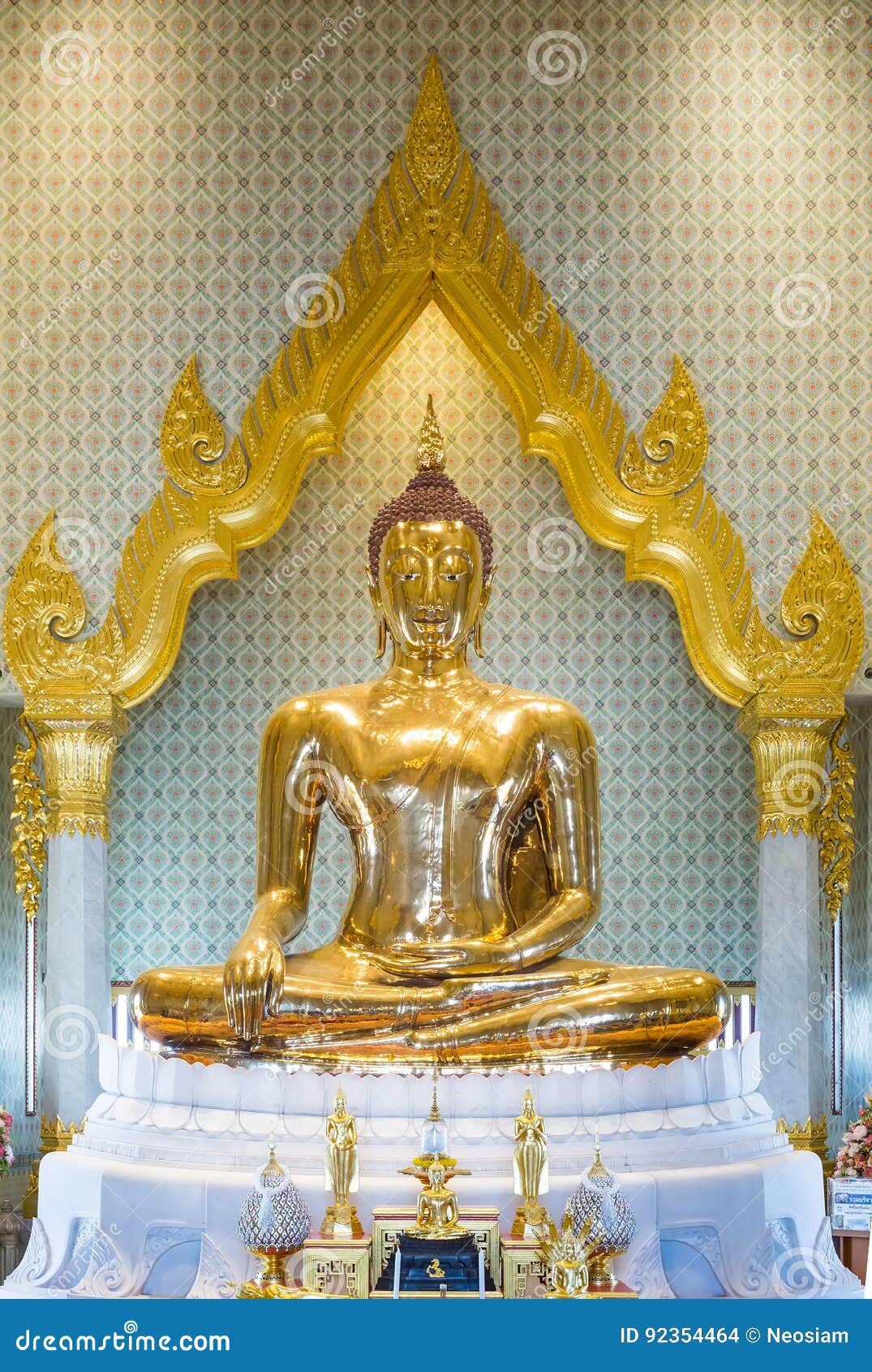 Solid gold Buddha stock photo. Image of religious, asian - 92354464