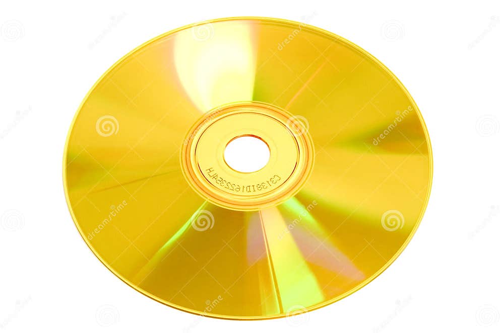 Solid Gold CD Compact Disc stock image. Image of disc, audio - 32773