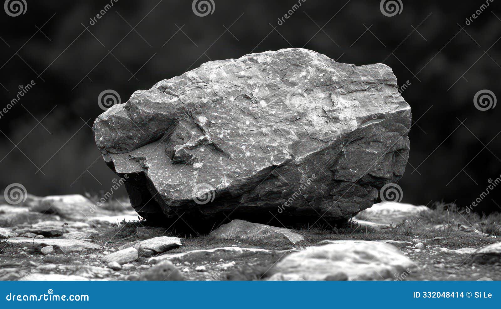 Solid Granite Boulder in Natural Setting - Heavy Rock Stone for ...