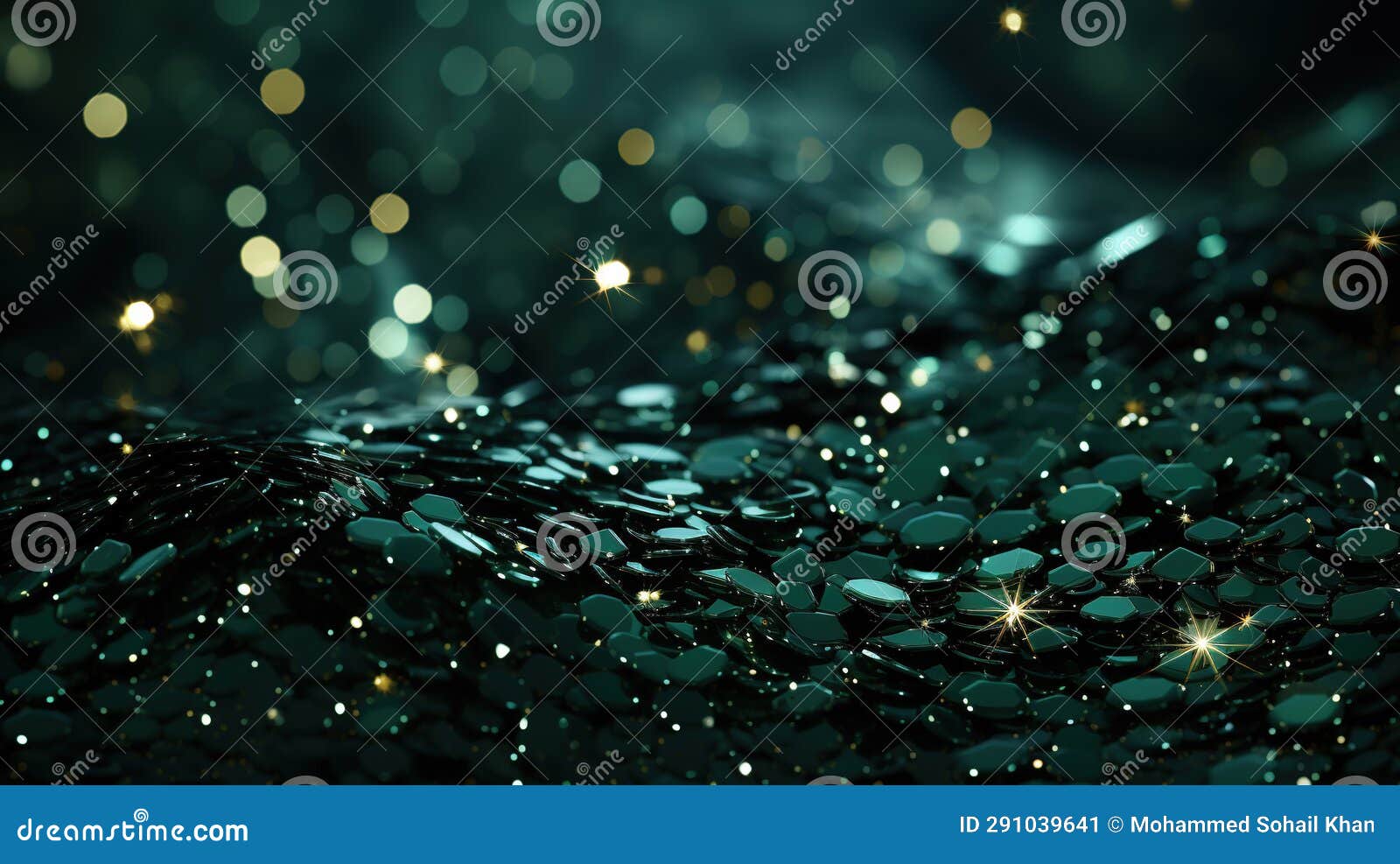 Solid Green Color Gem in Sparkles Glitter Defocused Background Stock ...