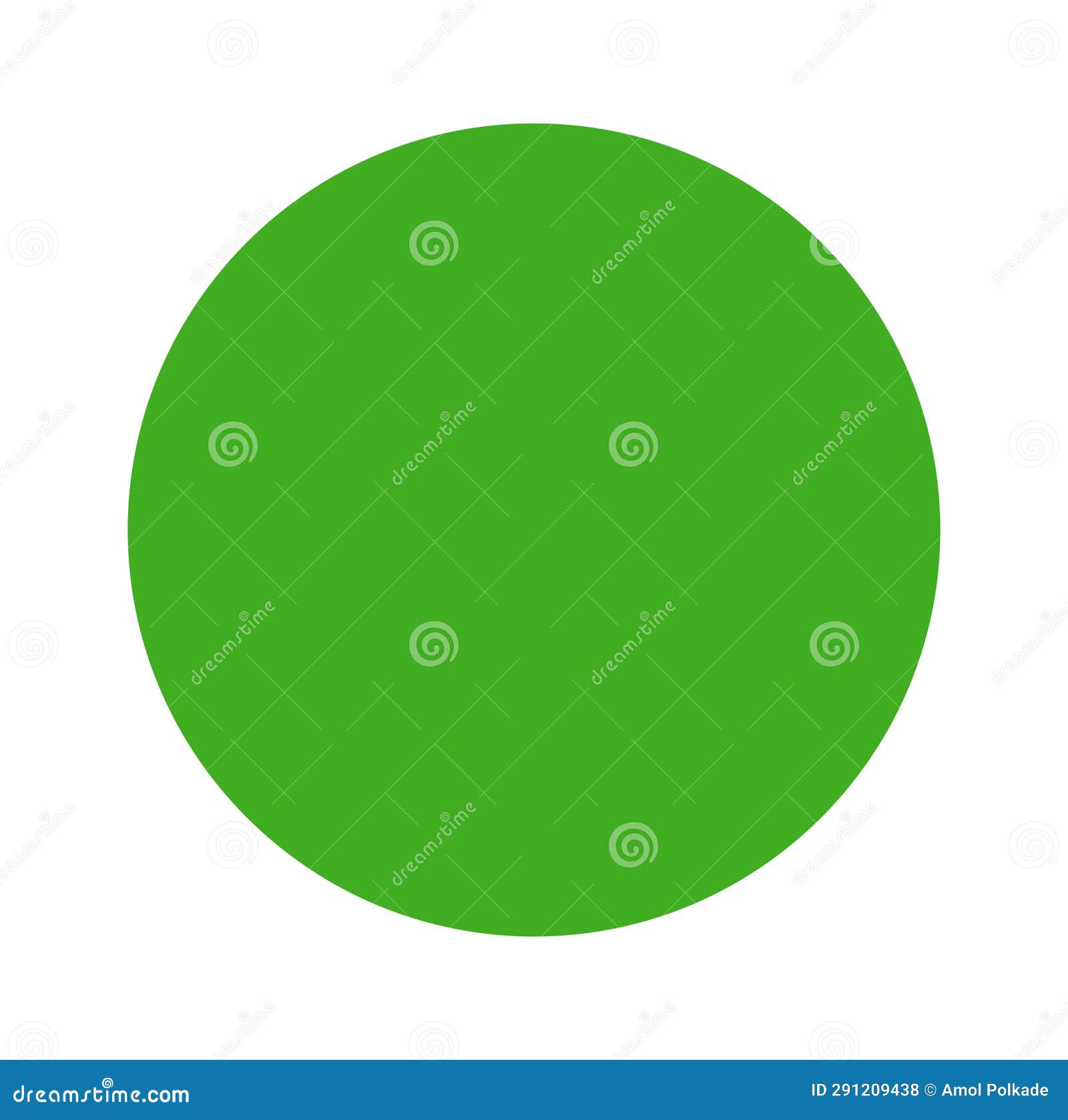 A Solid Green Dot in a Vector Shape Stock Vector - Illustration of ...
