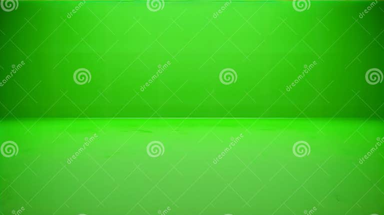 Solid Green Screen Background for Video Editing Stock Illustration ...