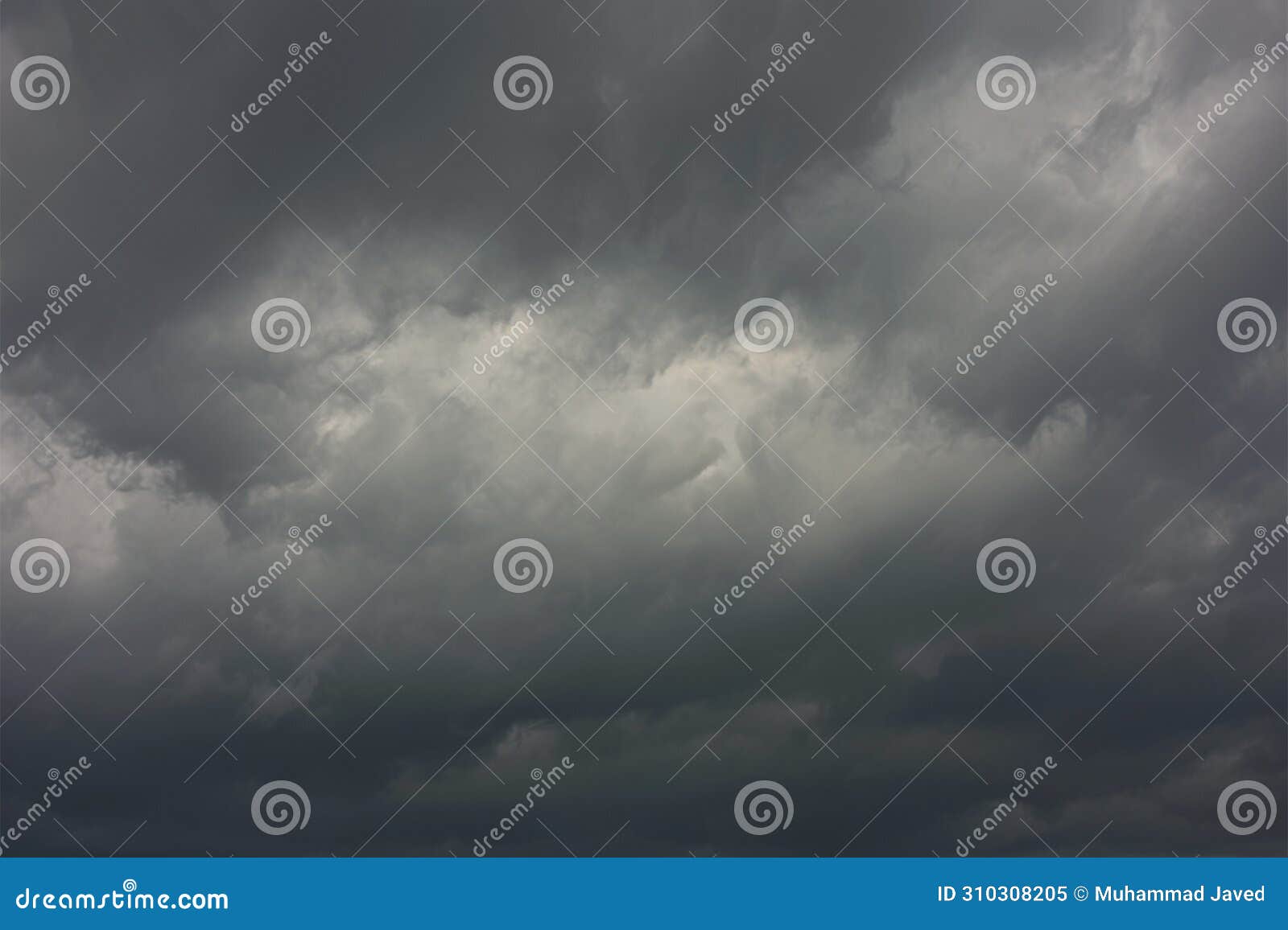Solid Grey Clouds, Overcast Sky Forms A Dramatic And Brooding ...