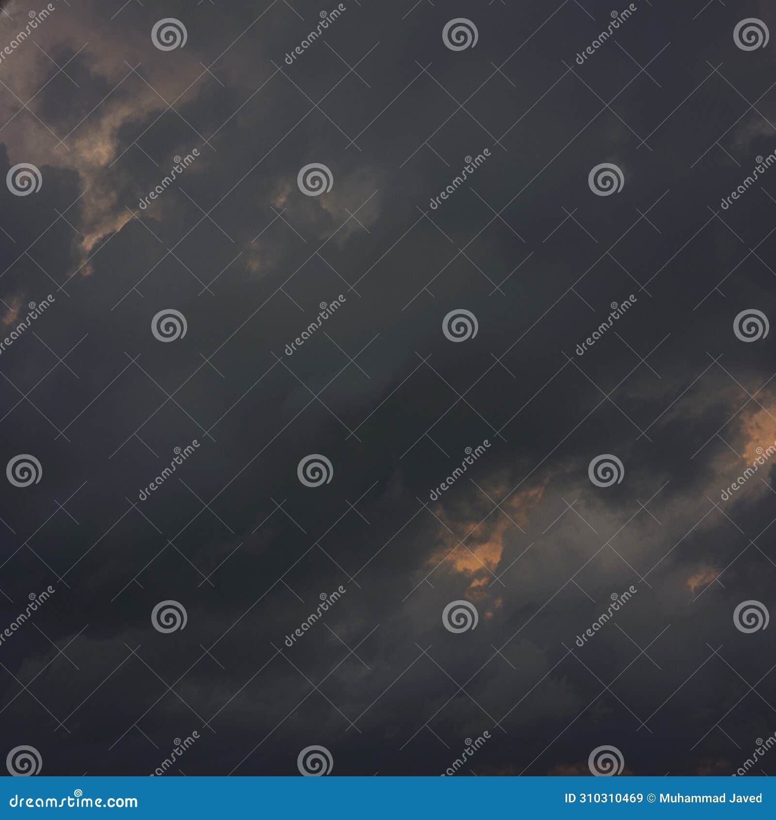 Solid Grey Clouds, Overcast Sky Forms A Dramatic And Brooding ...