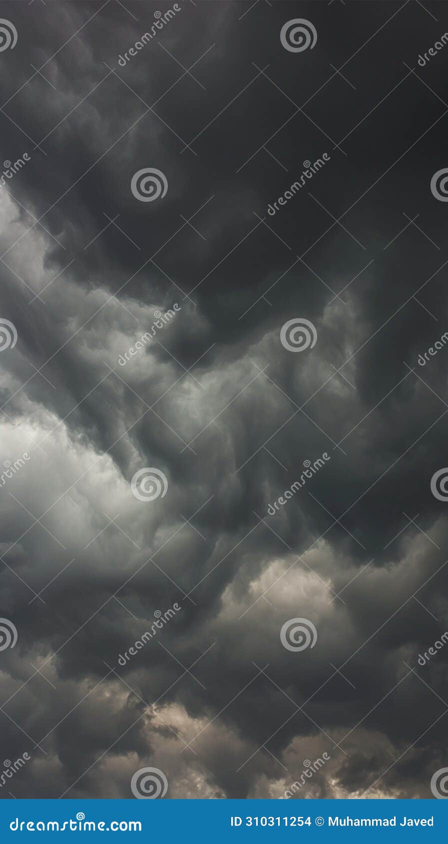 Solid Grey Clouds, Overcast Sky Forms a Dramatic and Brooding Background Stock Illustration ...