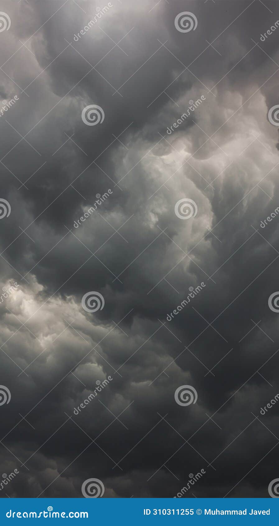 Solid Grey Clouds, Overcast Sky Forms a Dramatic and Brooding ...