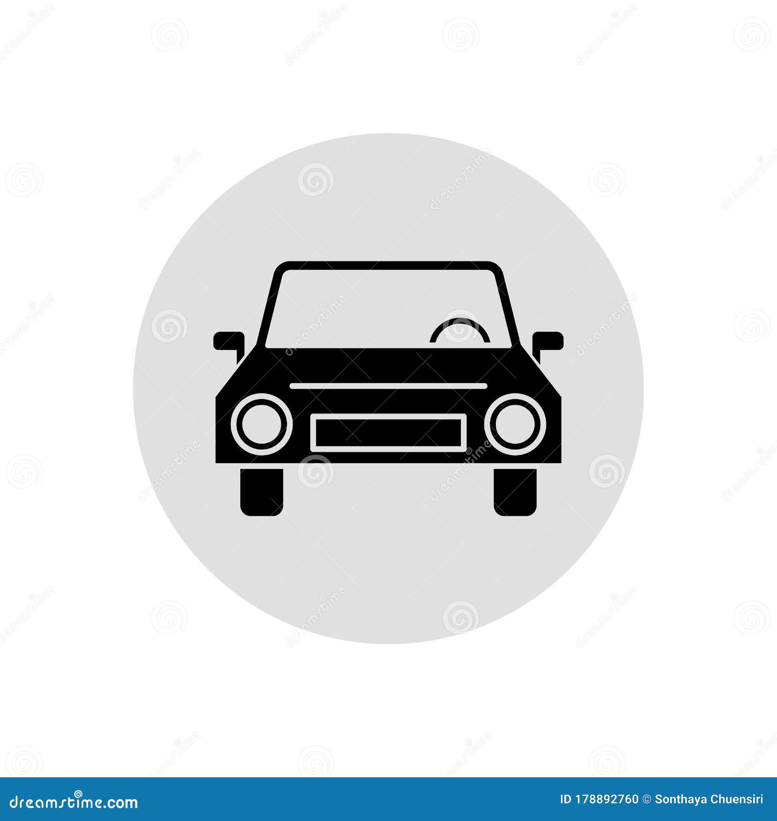 Solid Icons for Black Car Front,transportation,vector Illustrations ...