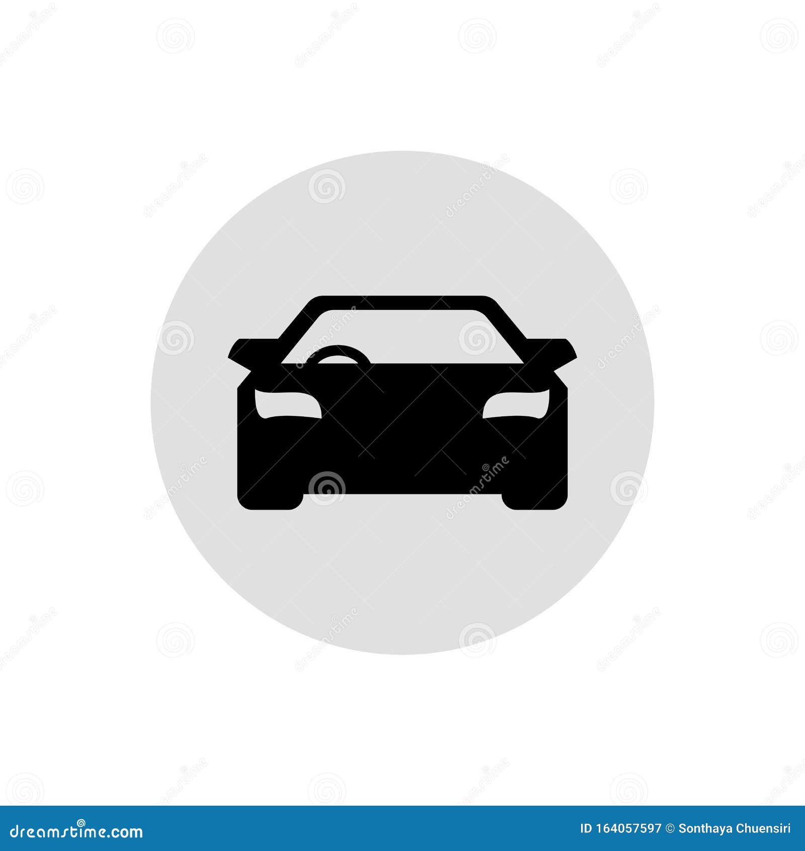 Solid Icons for Black Car Front,vector Illustrations Stock Vector ...