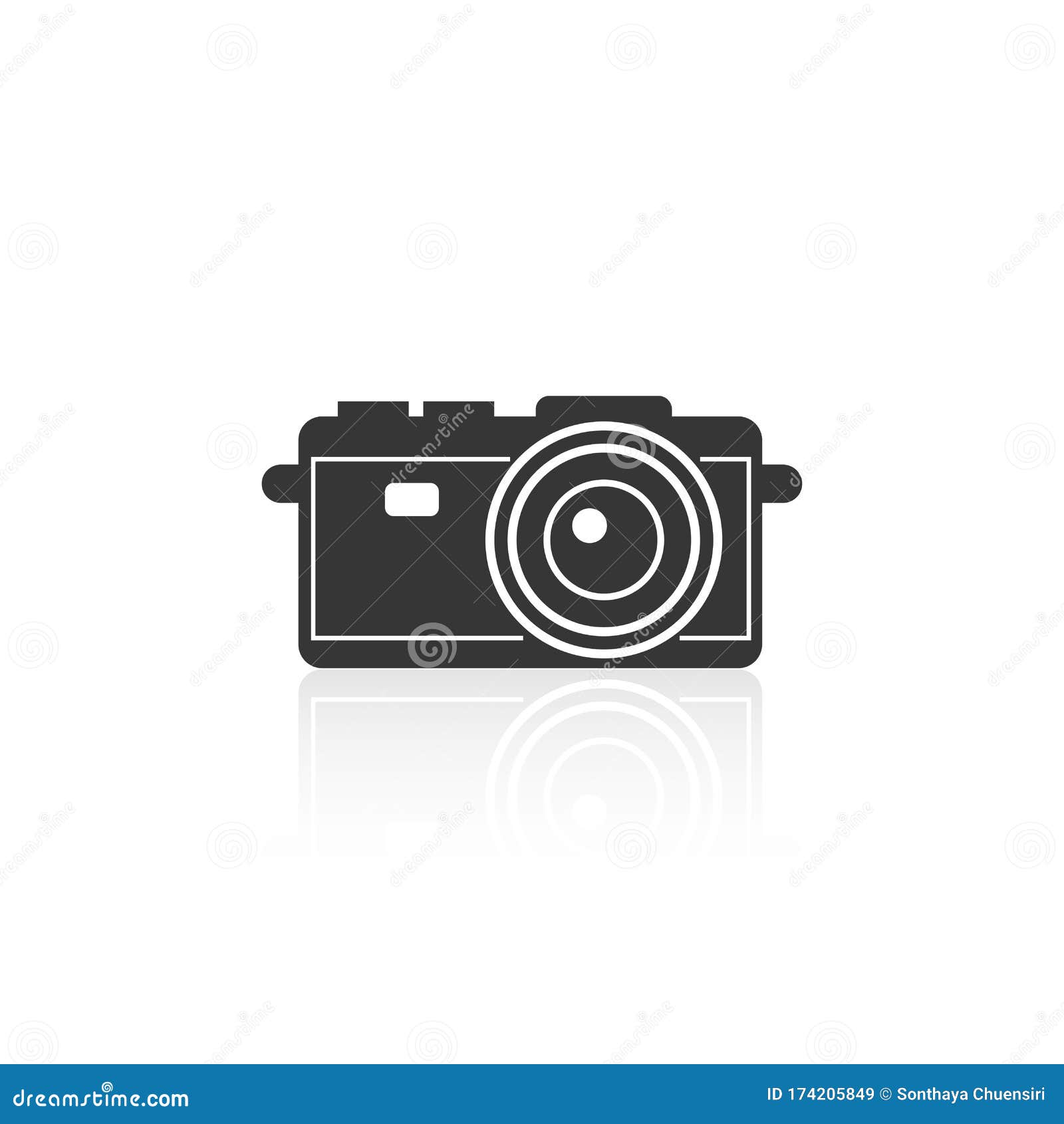 Solid Icons for Camera and Shadow,vector Illustrations Stock Vector ...